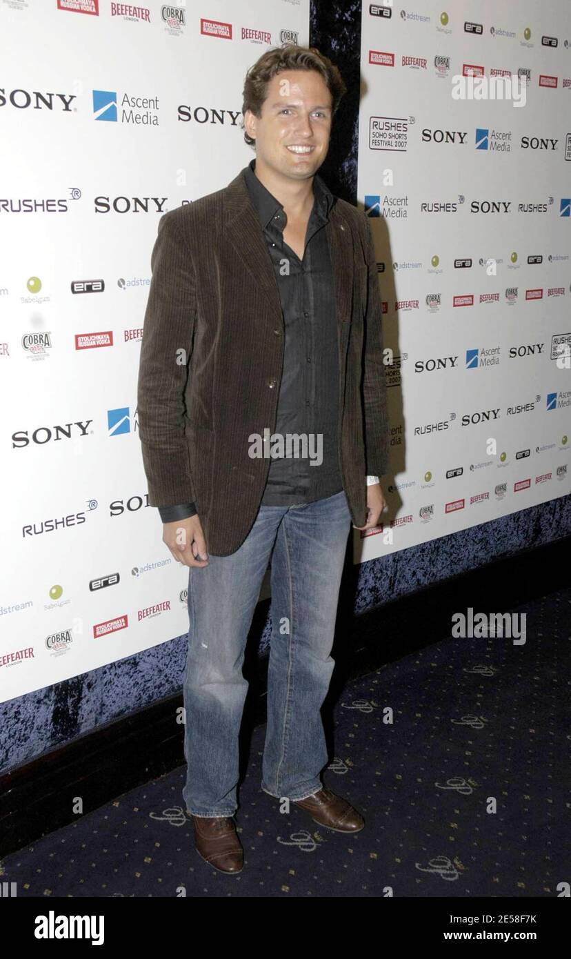 Stephen Bowman from boy band Blake at the Rushes Soho Shorts Awards ...