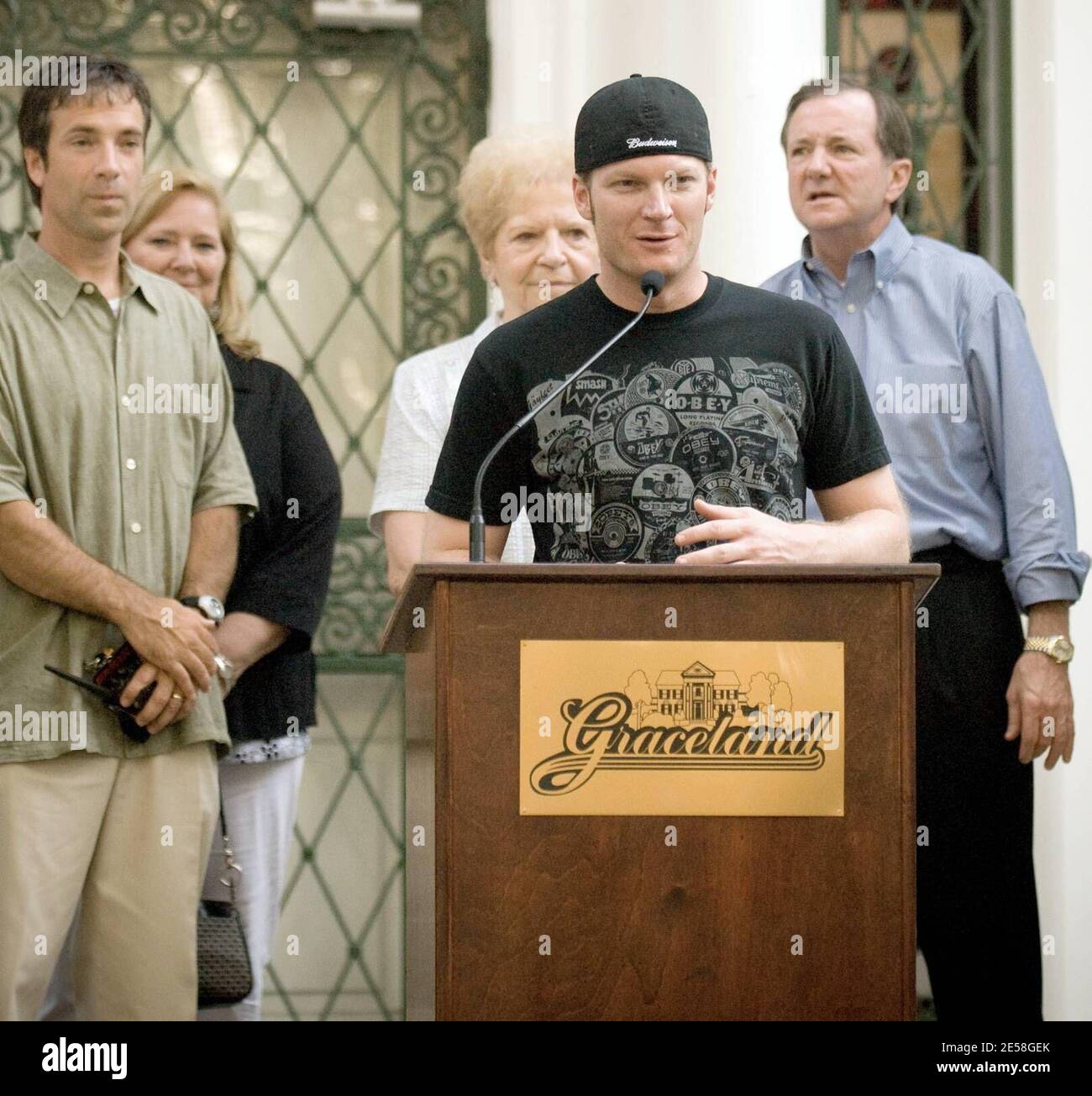 Dale Earnhardt Jr., along with his mother and grandmother, open the ...