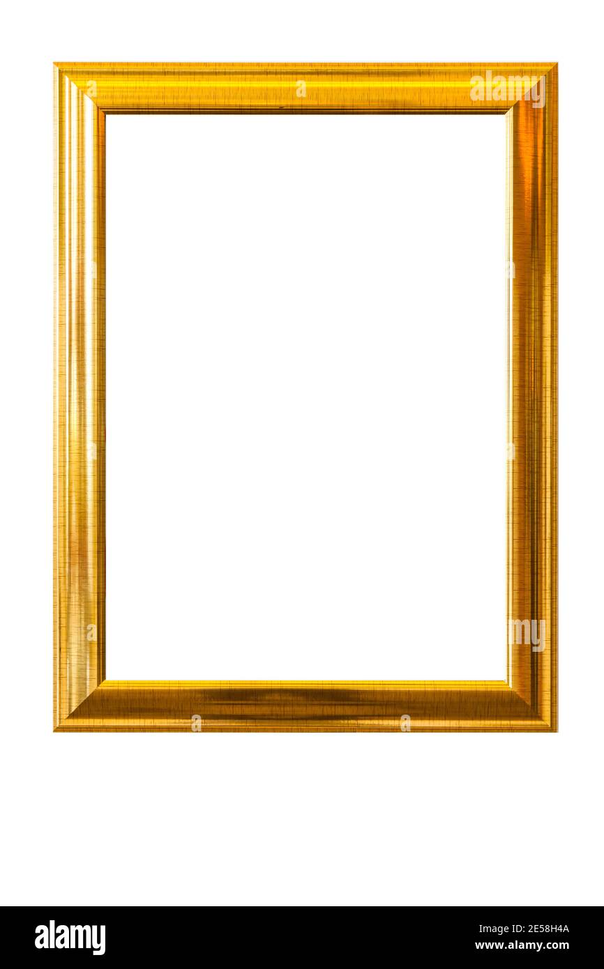 An elegant gold gilded frame Cut Out Stock Images & Pictures - Alamy