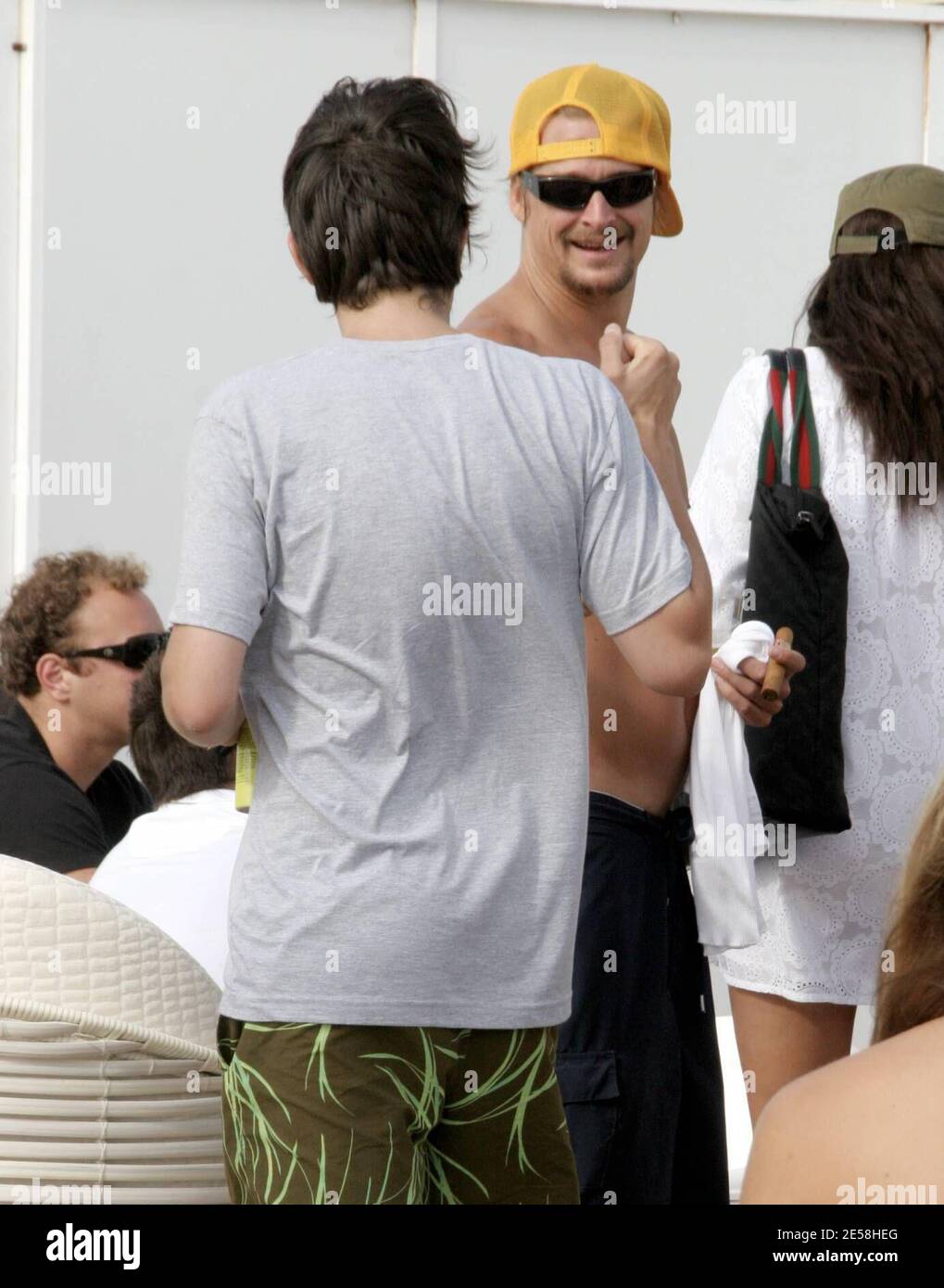 Kid Rock parties at the beach, first at the LG House then he took the ...