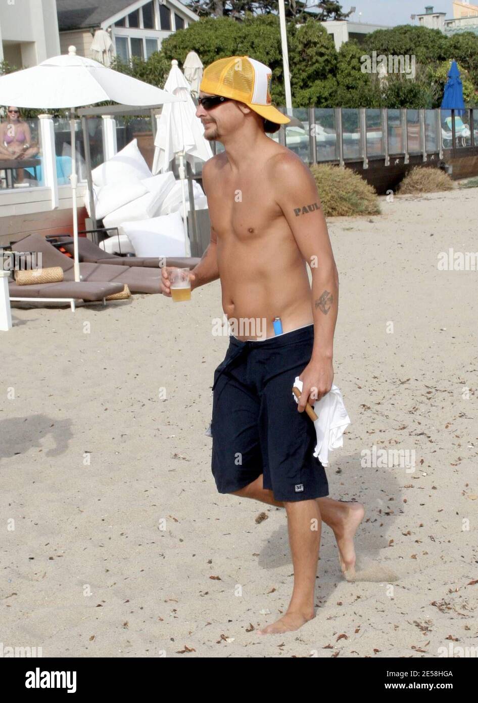 Kid Rock parties at the beach, first at the LG House then he took the ...