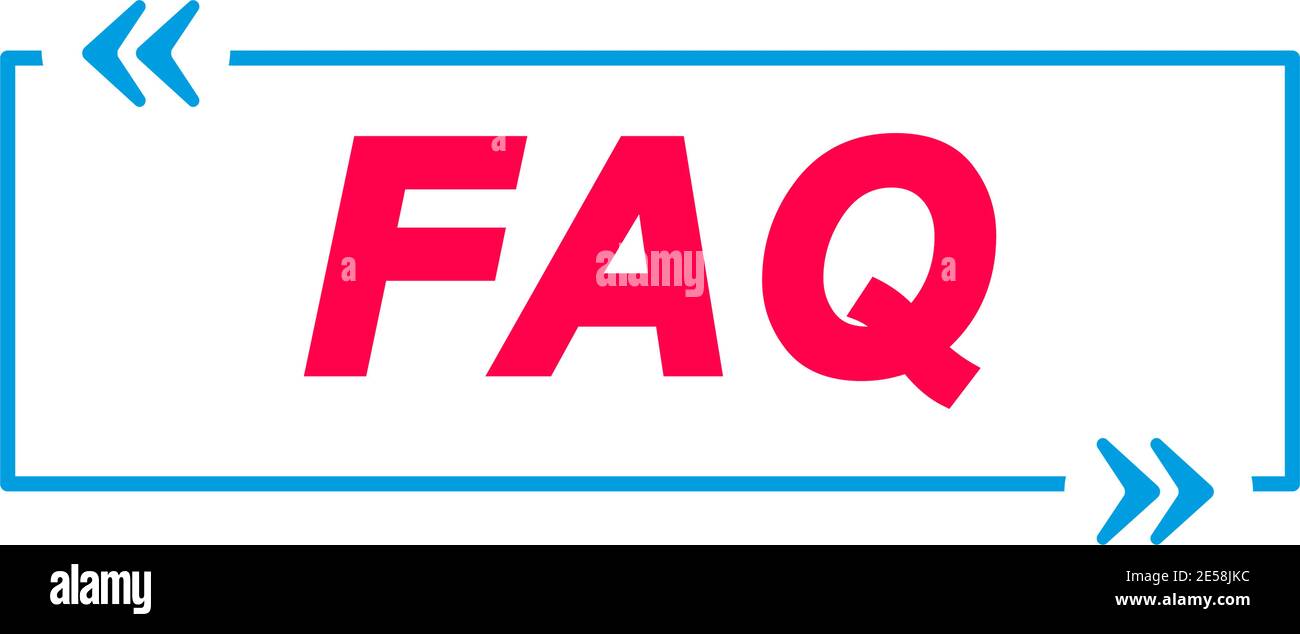 FAQ labels. Speech bubbles and marketing sticker Stock Vector Image ...