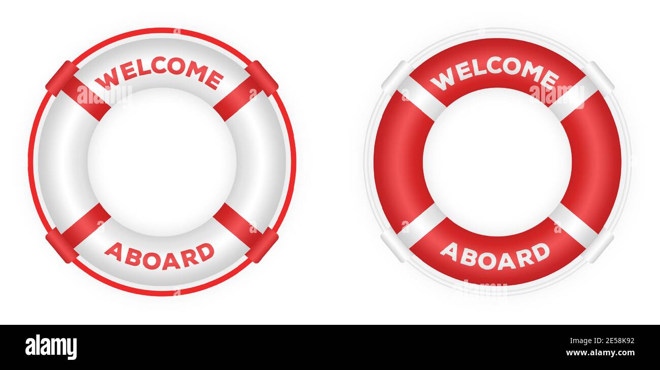 Red lifebuoys Stock Vector Images - Alamy