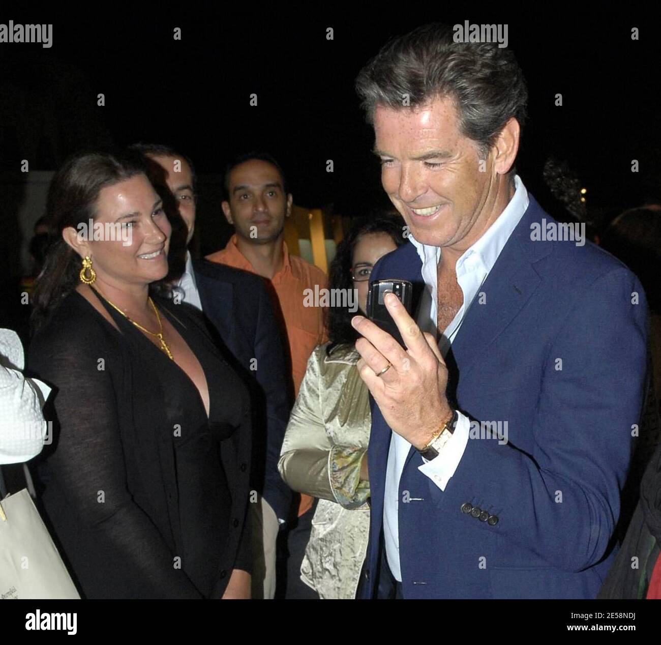 Pierce Brosnan and Stellan Skarsgard attend a concert in memory of ...