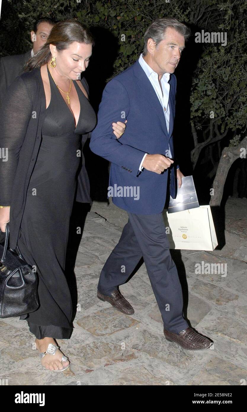 Pierce Brosnan and Stellan Skarsgard attend a concert in memory of ...