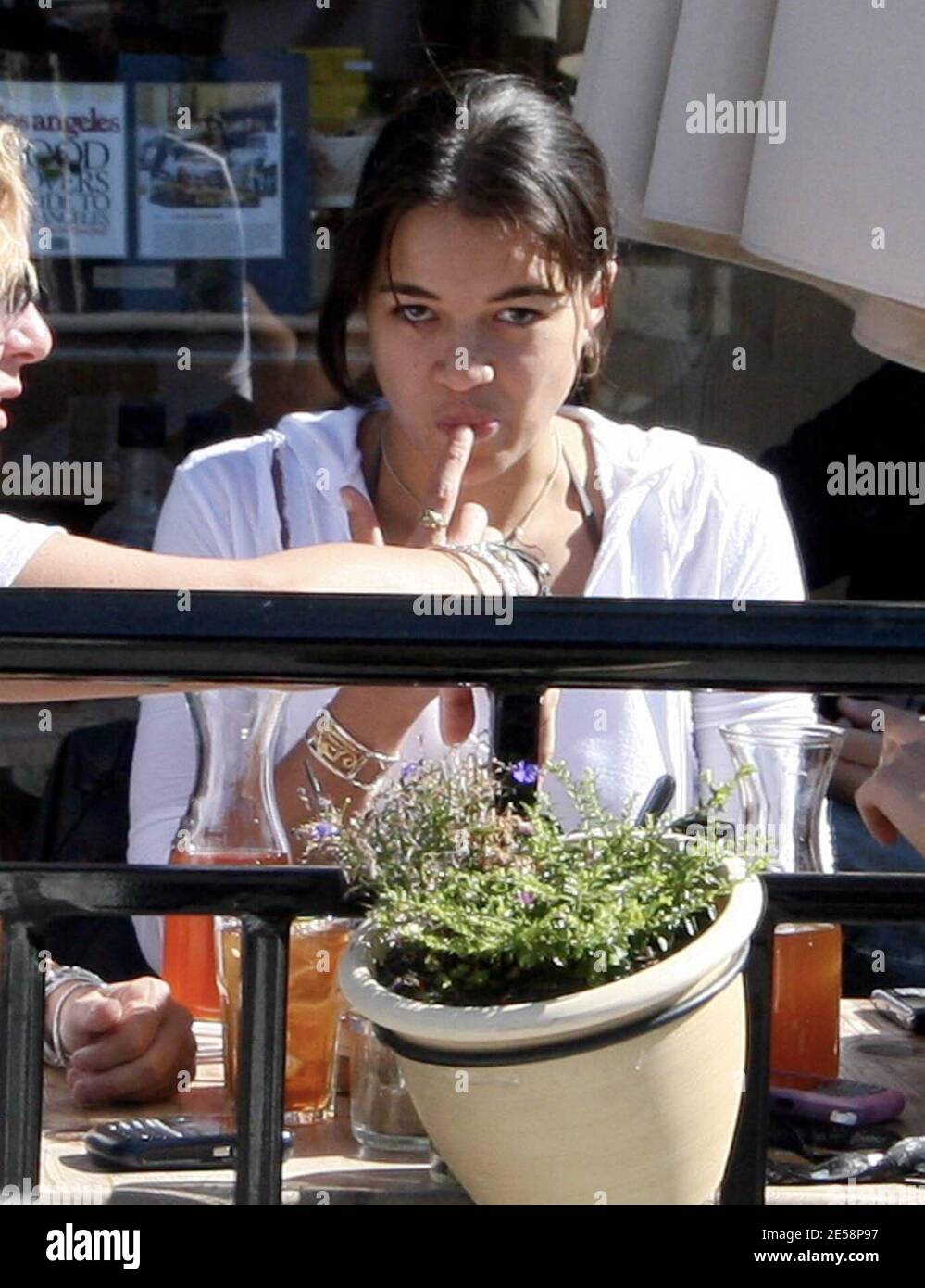 Exclusive!! Michelle Rodriguez lunches with friends at Le pain ...