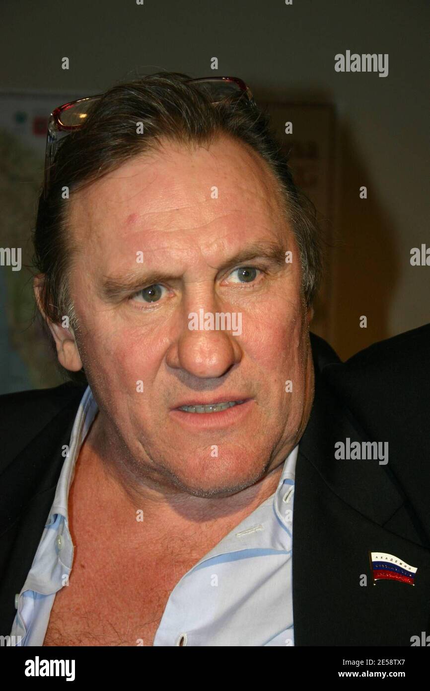 French superstar Gerard Depardieu presents his wine brand and also recieves the Order of Peter ...