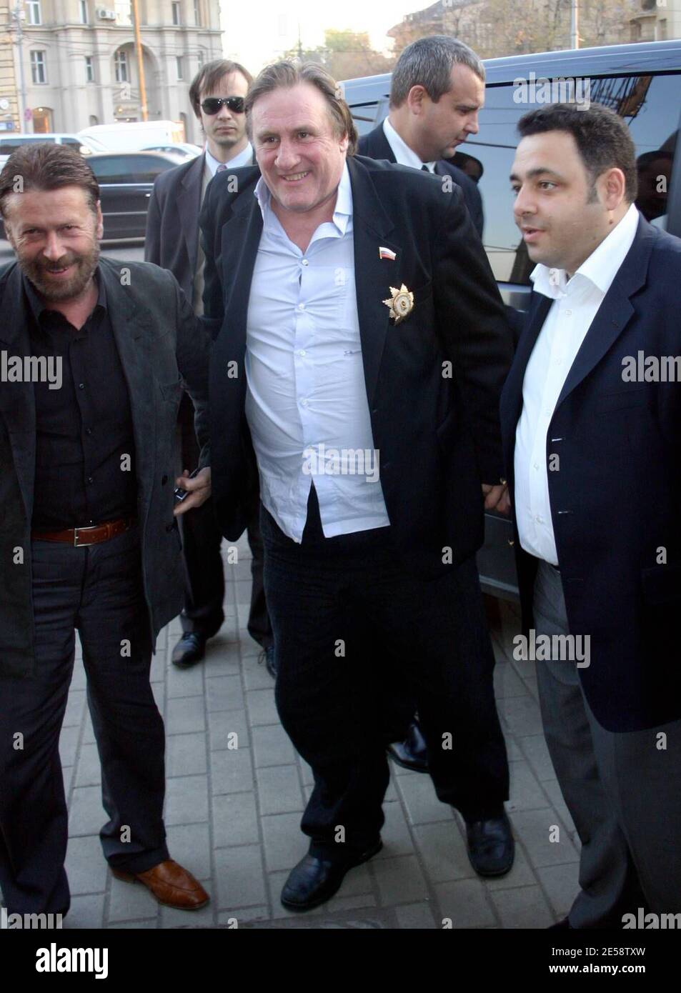 French superstar Gerard Depardieu presents his wine brand and also recieves the Order of Peter ...