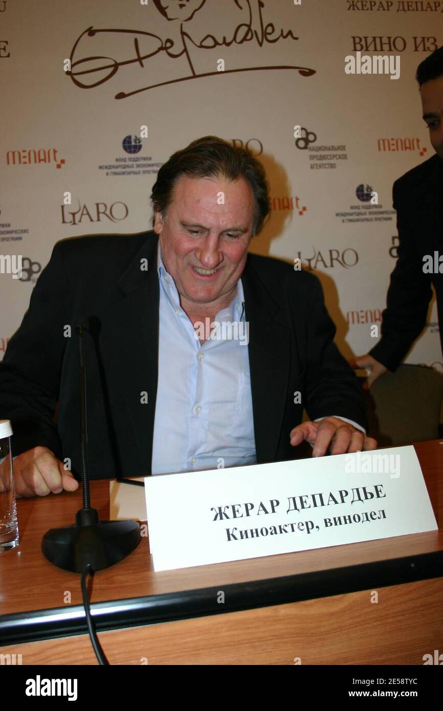 French superstar Gerard Depardieu presents his wine brand and also recieves the Order of Peter ...