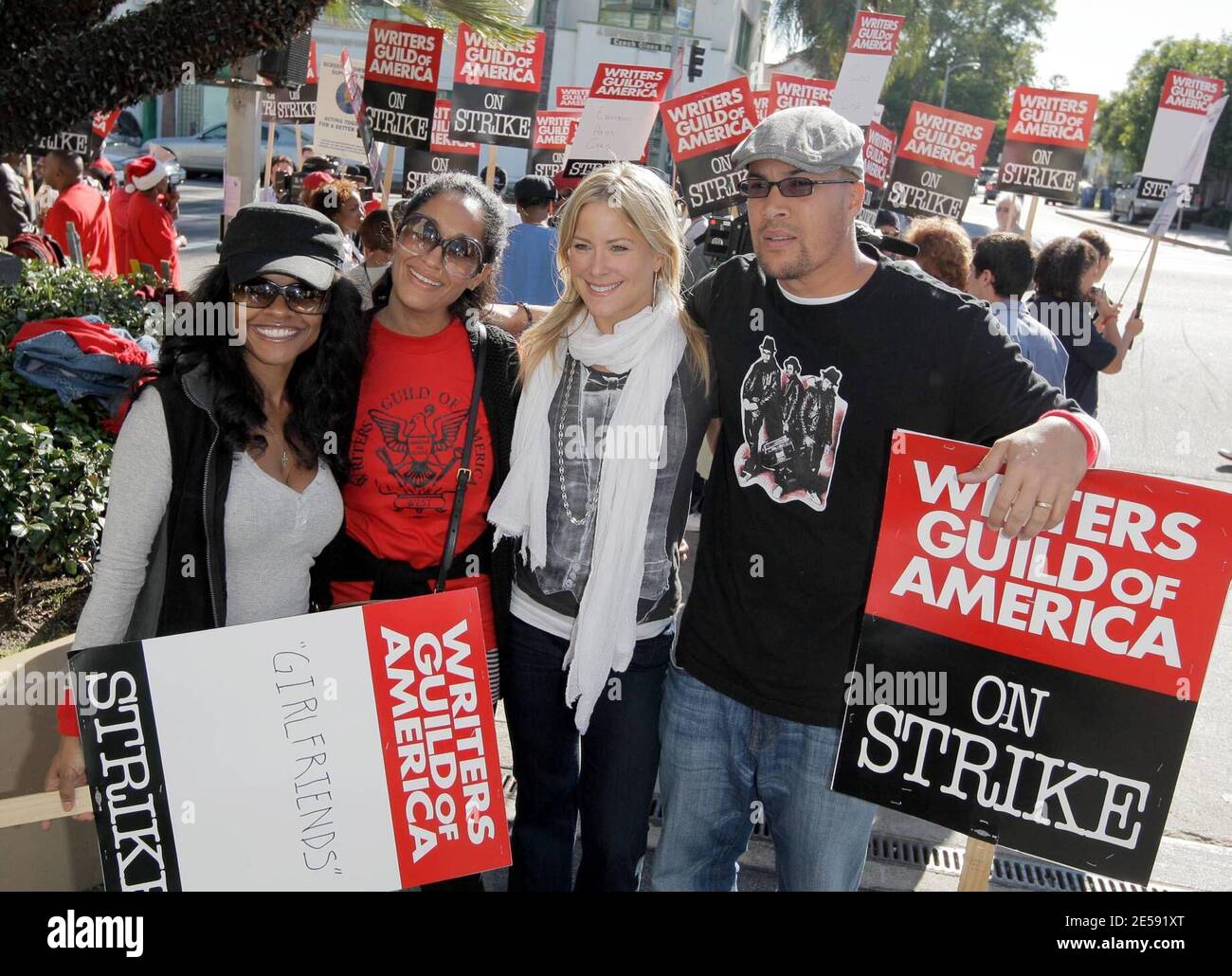 "The Game" stars Brittany Daniel and Coby Bell attend the WGA ...