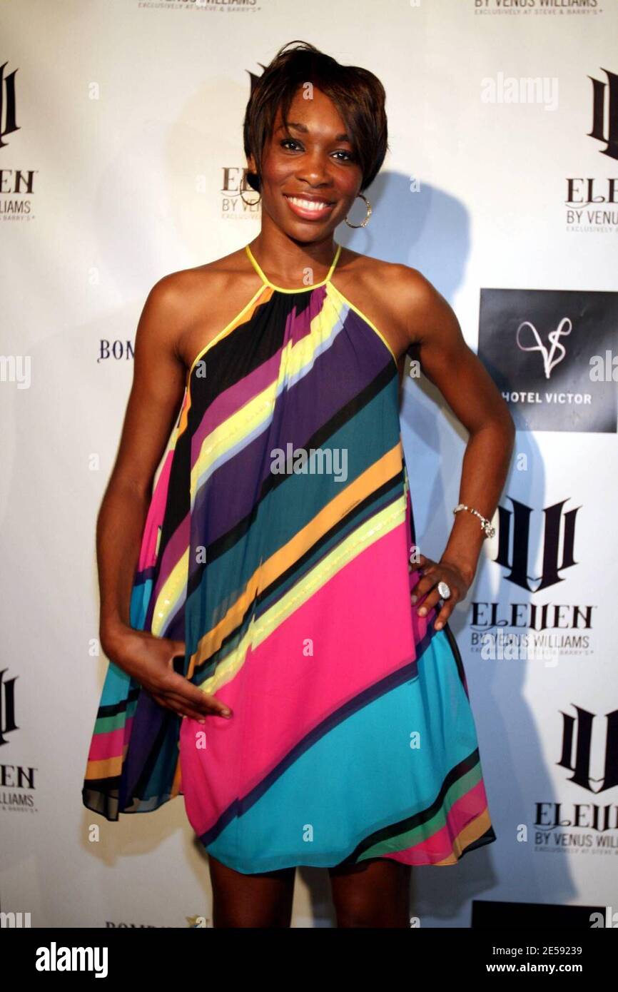 Tennis star Venus Williams arrives at the party celebrating the launch ...