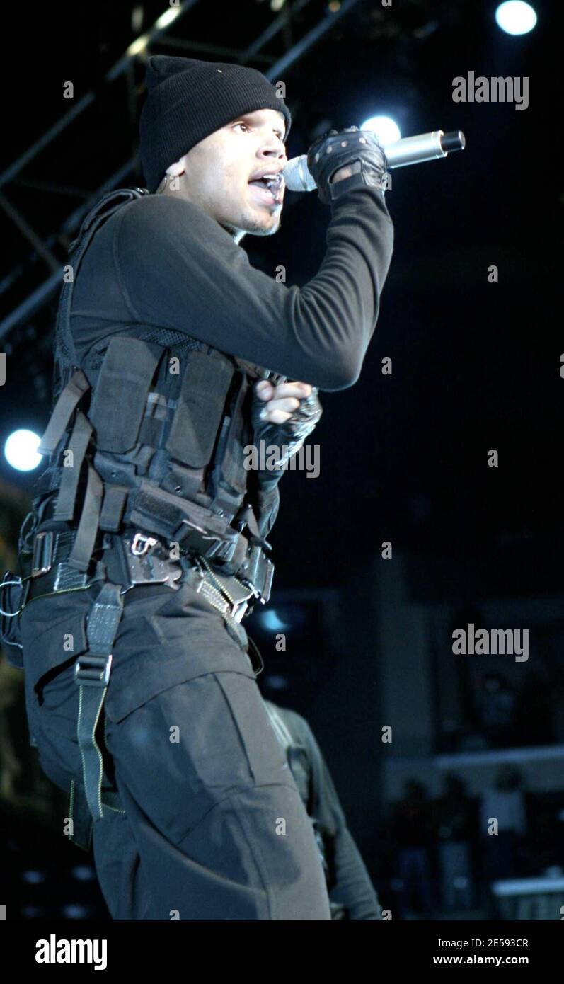 Rapper Bow Wow and singer Chris Brown performed in concert as part of ...