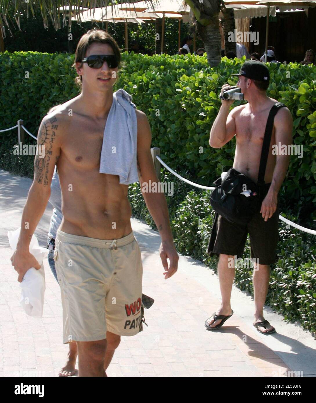 Italian soccer star Zlatan Ibrahimovic enjoys, for a third day, a ...