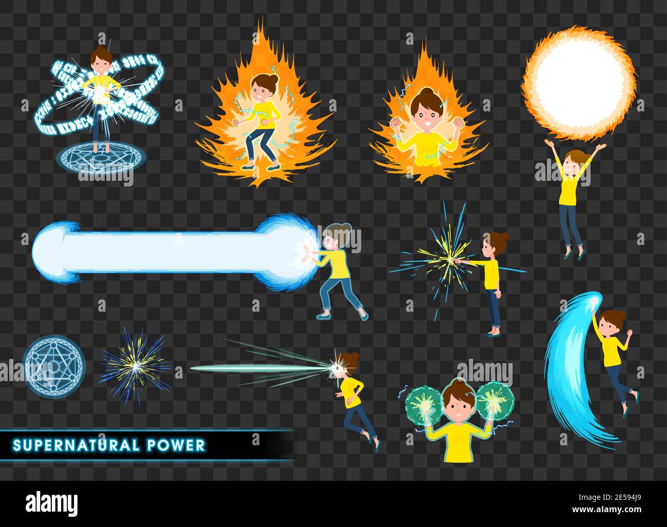 Supernatural powers Stock Vector Images - Alamy