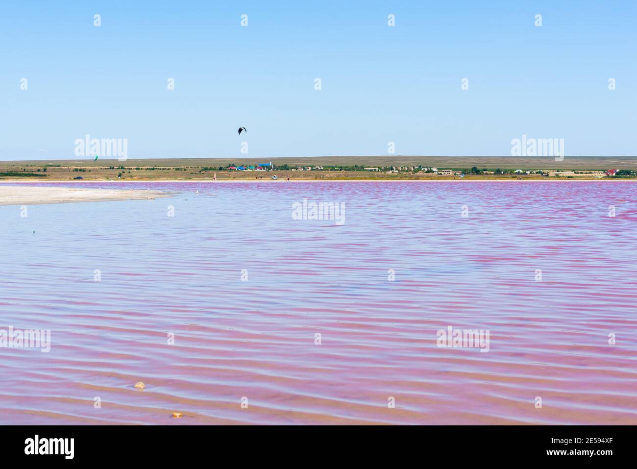 Pink Lake, Western Australia. This lake turns pink in summer cause of ...