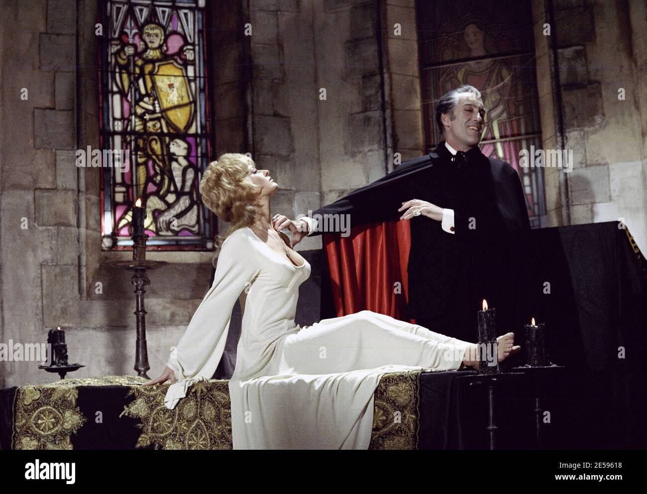 Stephanie Beacham Christopher Lee Dracula Ad 1972 Hammer Films 1972 File Reference
