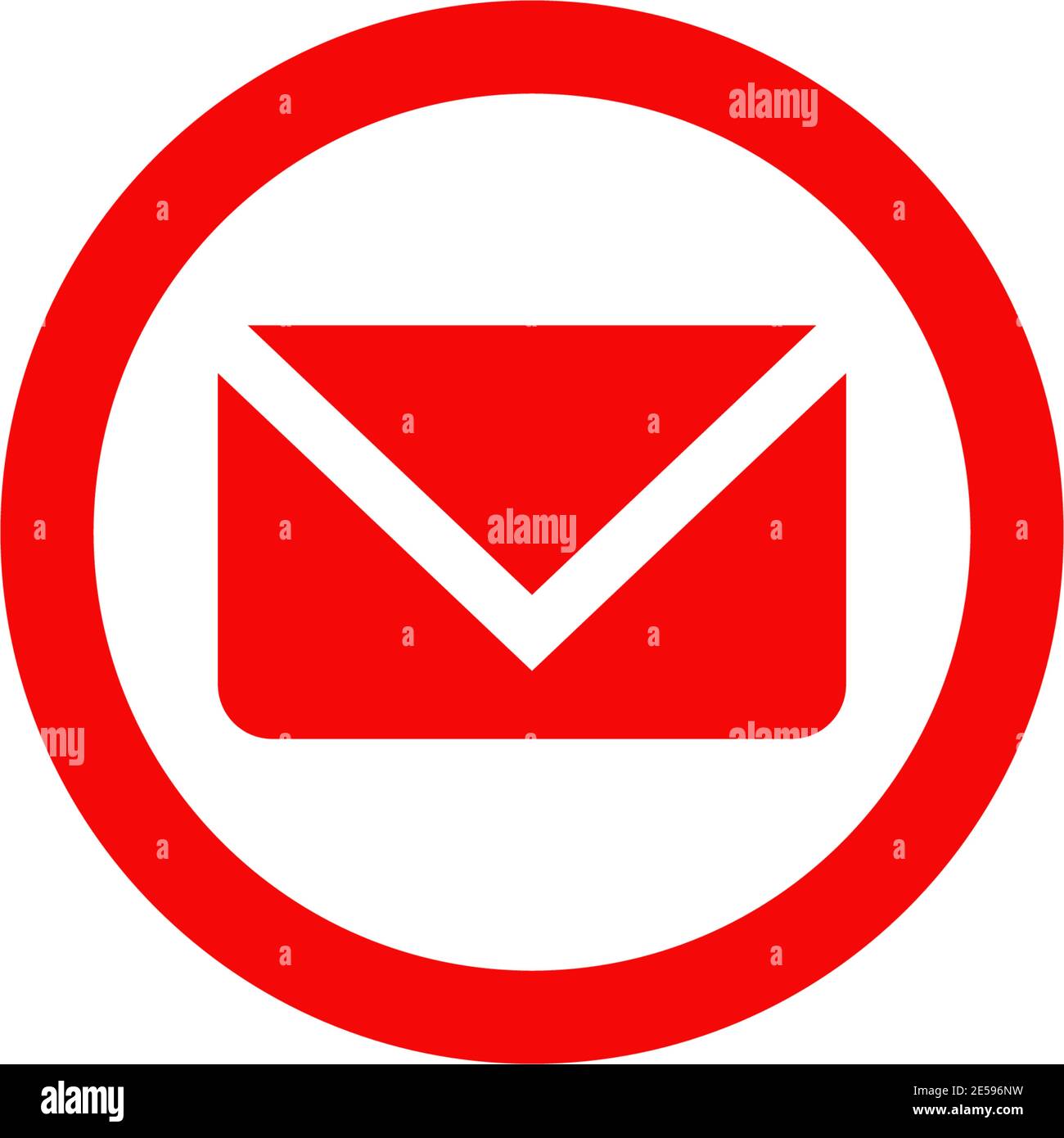 Mail letter icon logo design vector template Stock Vector Image & Art ...