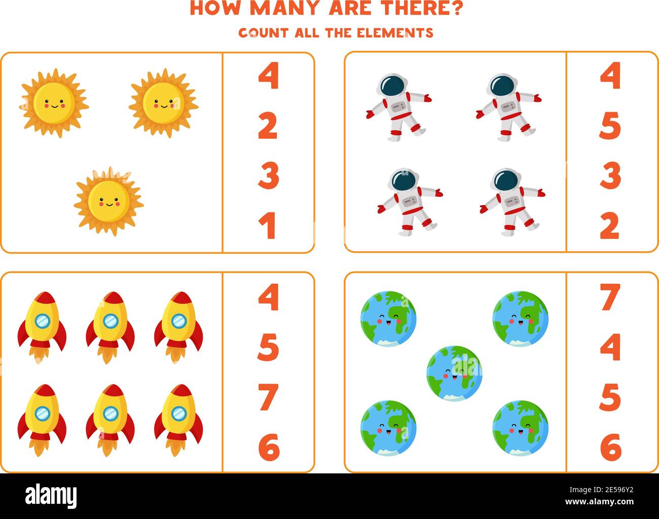 Count space elements circle hi-res stock photography and images - Alamy