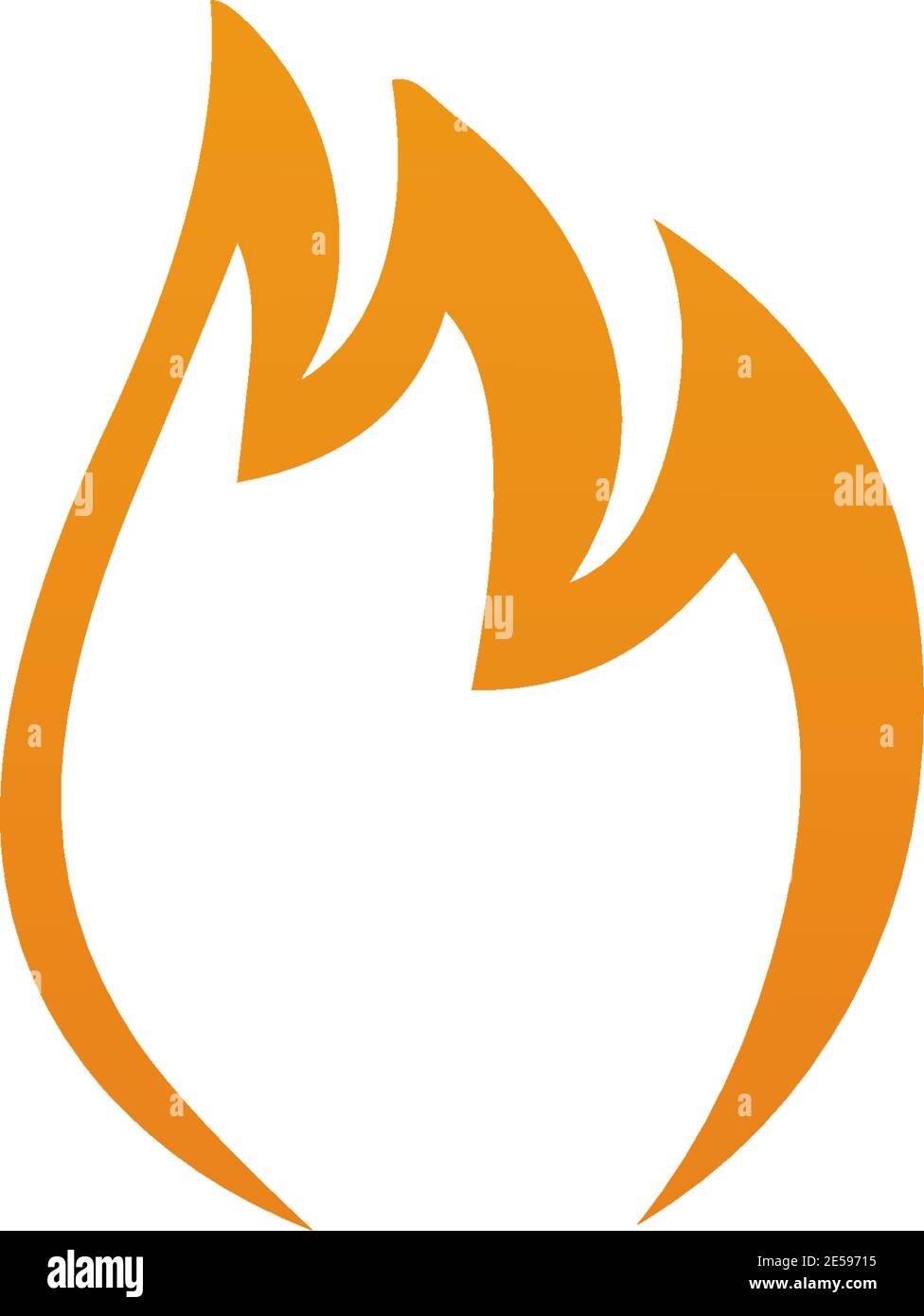 Fire illustration logo design inspiration vector template Stock Vector ...