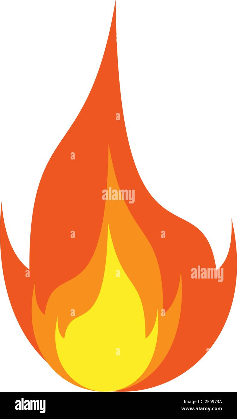 Fire illustration logo design inspiration vector template Stock Vector ...