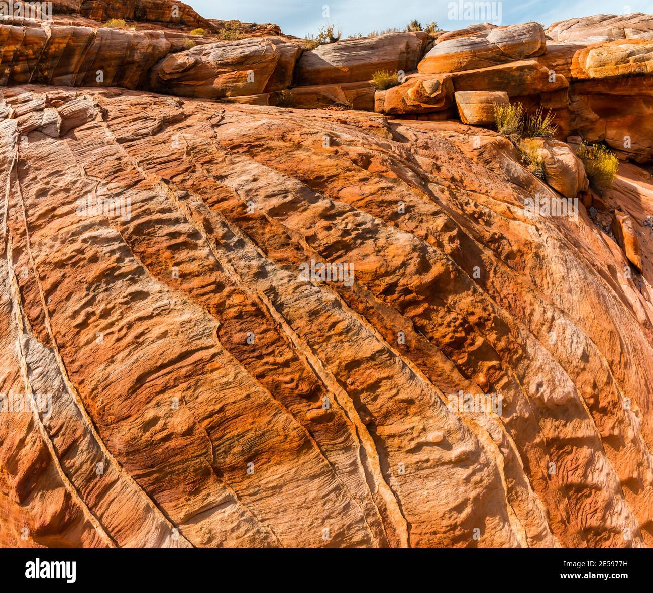 Colorful Fins and Edges in Kaolin Wash, Valley of Fire State Park ...