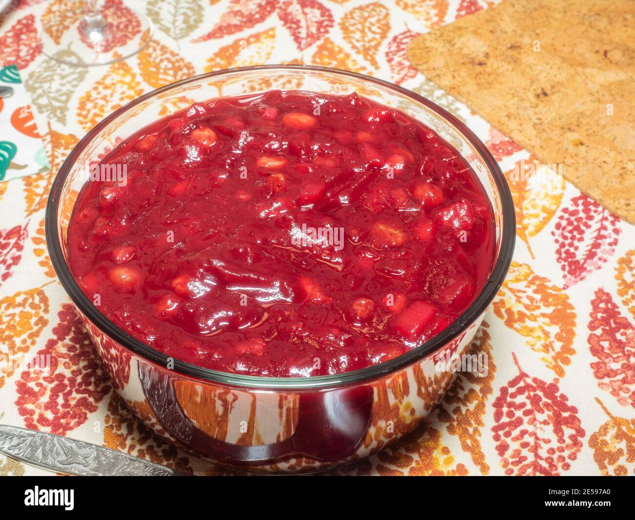 Cranberry sauce or cranberry jam is a sauce or relish made out of ...