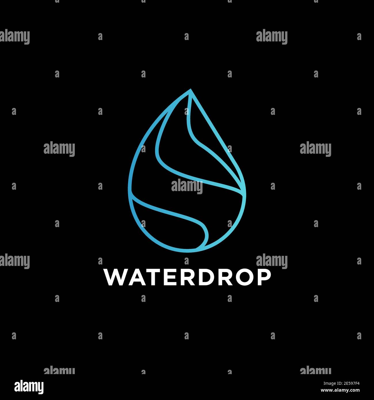 Raindrop logo template hi-res stock photography and images - Alamy