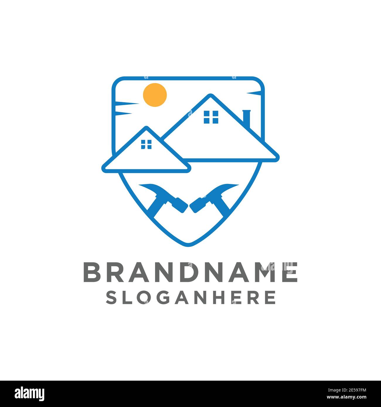 Secure house logo hi-res stock photography and images - Alamy