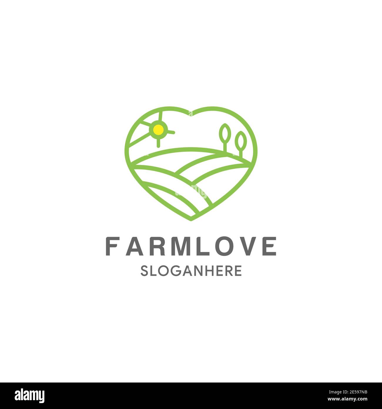 Agriculture farm farmland landscape Cut Out Stock Images & Pictures - Alamy