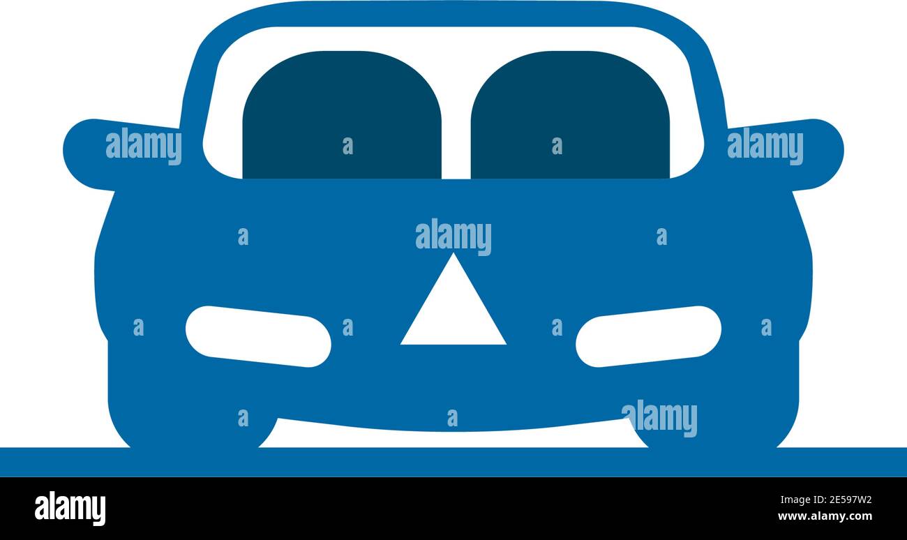 Automotive logo design with using car icon frontview vector ...