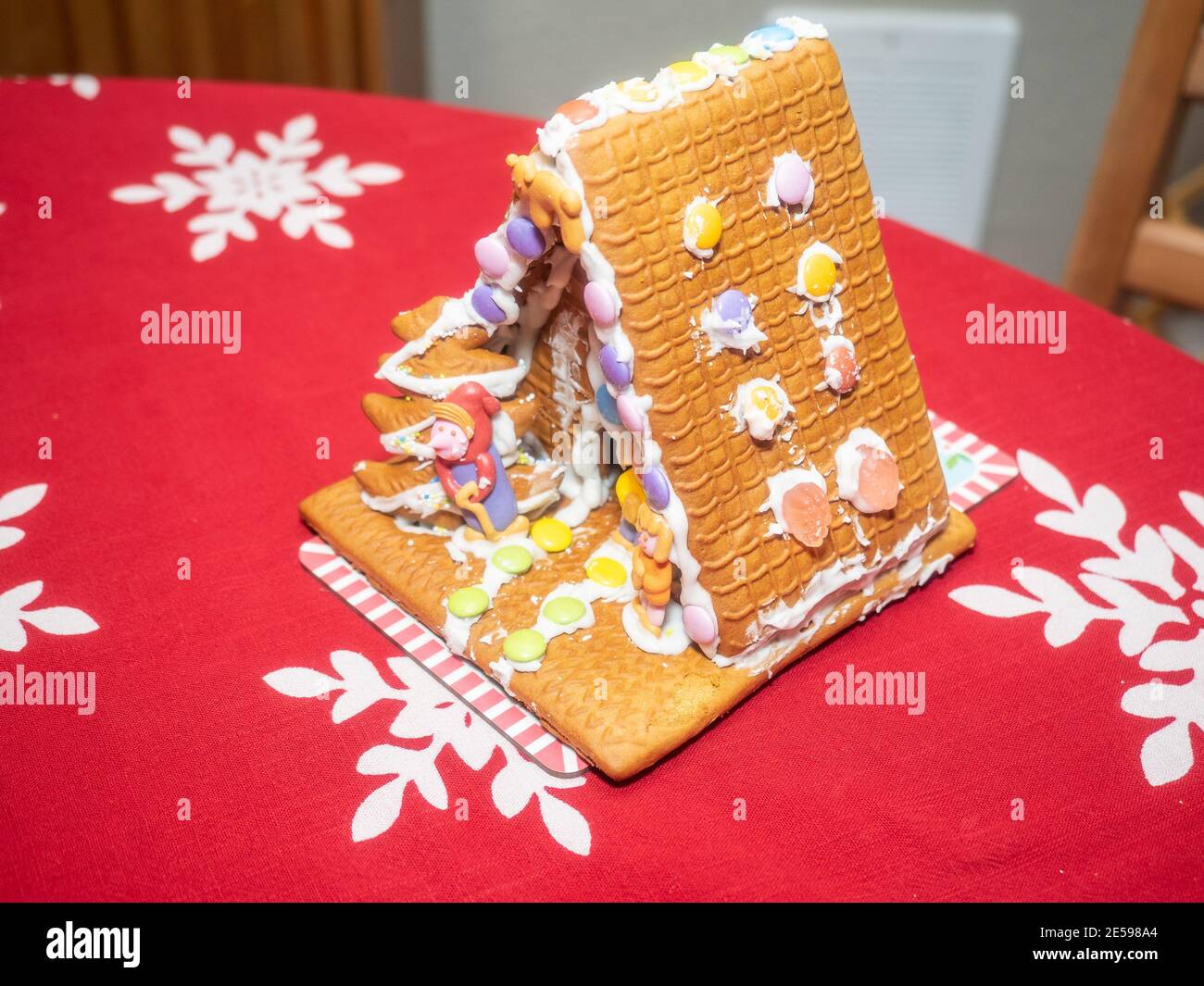 Gingerbread dough is used to build gingerbread houses similar to the ...