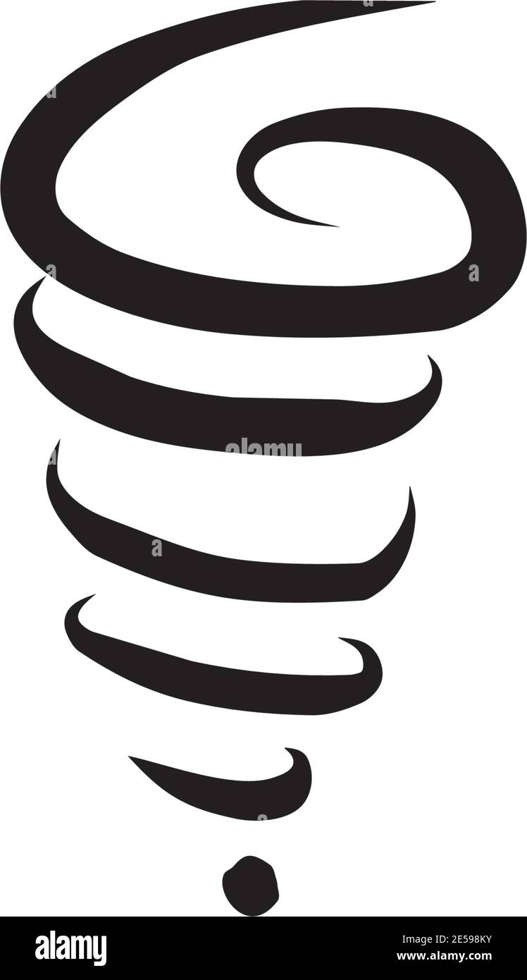 Tornado twist icon logo design vector illustration template Stock ...
