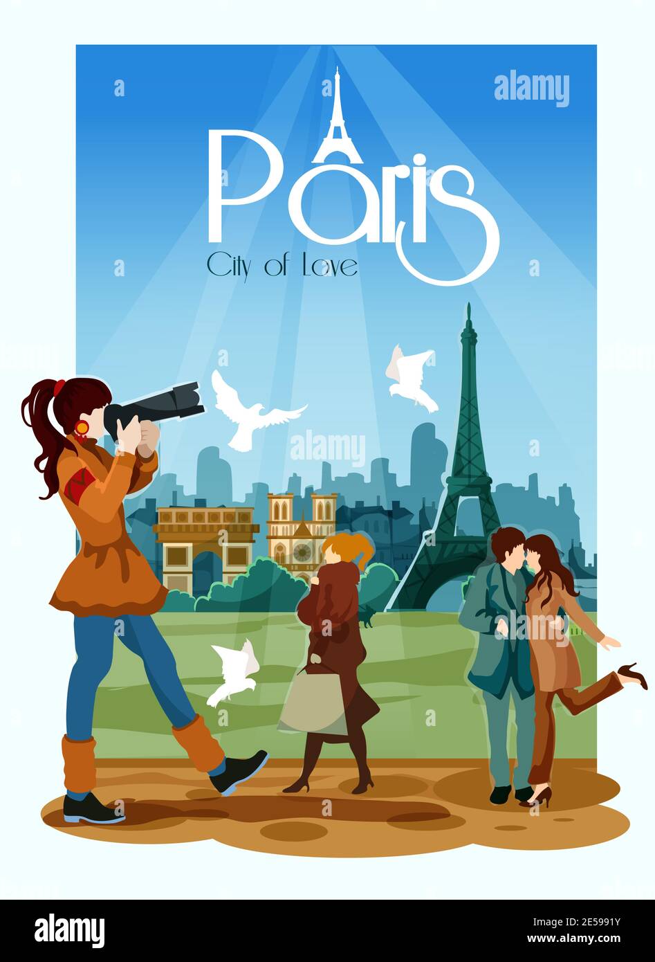 Poster french cities Stock Vector Images - Alamy