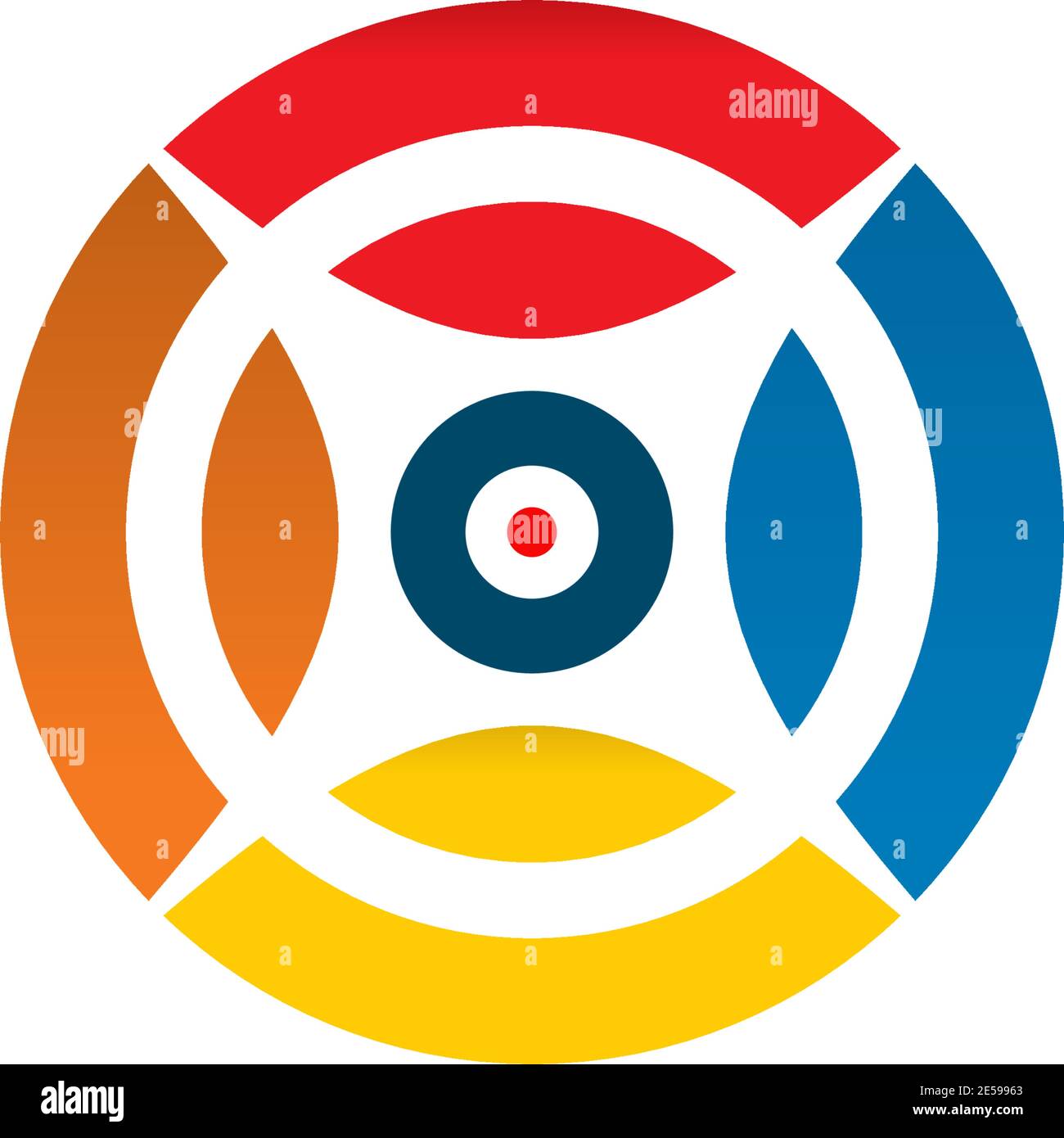 Target point icon logo design vector illustration template Stock Vector ...