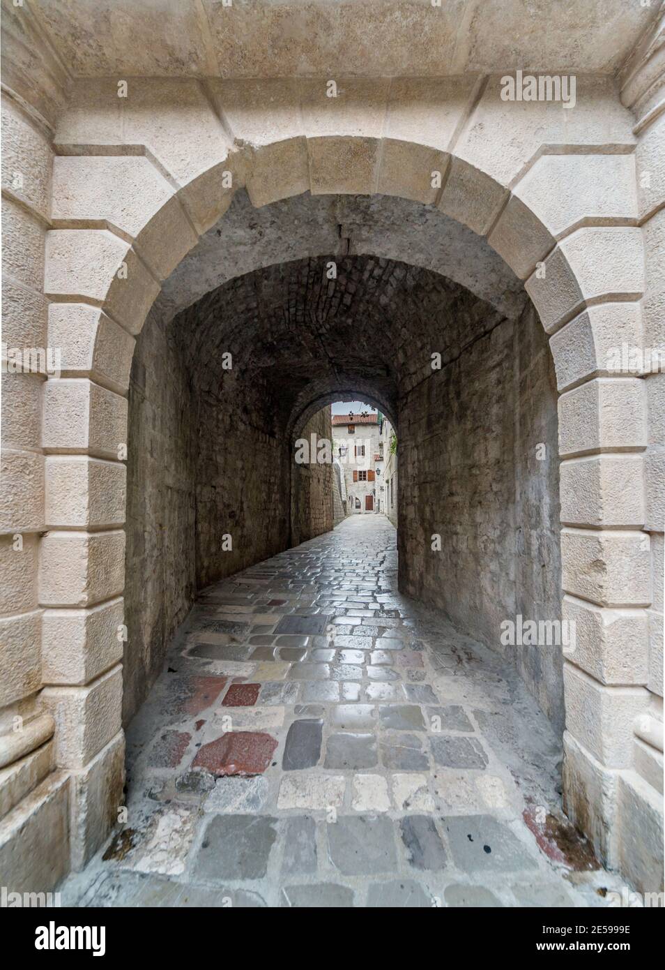 Characterful arches inter-connect the winding historic tiled pathways ...
