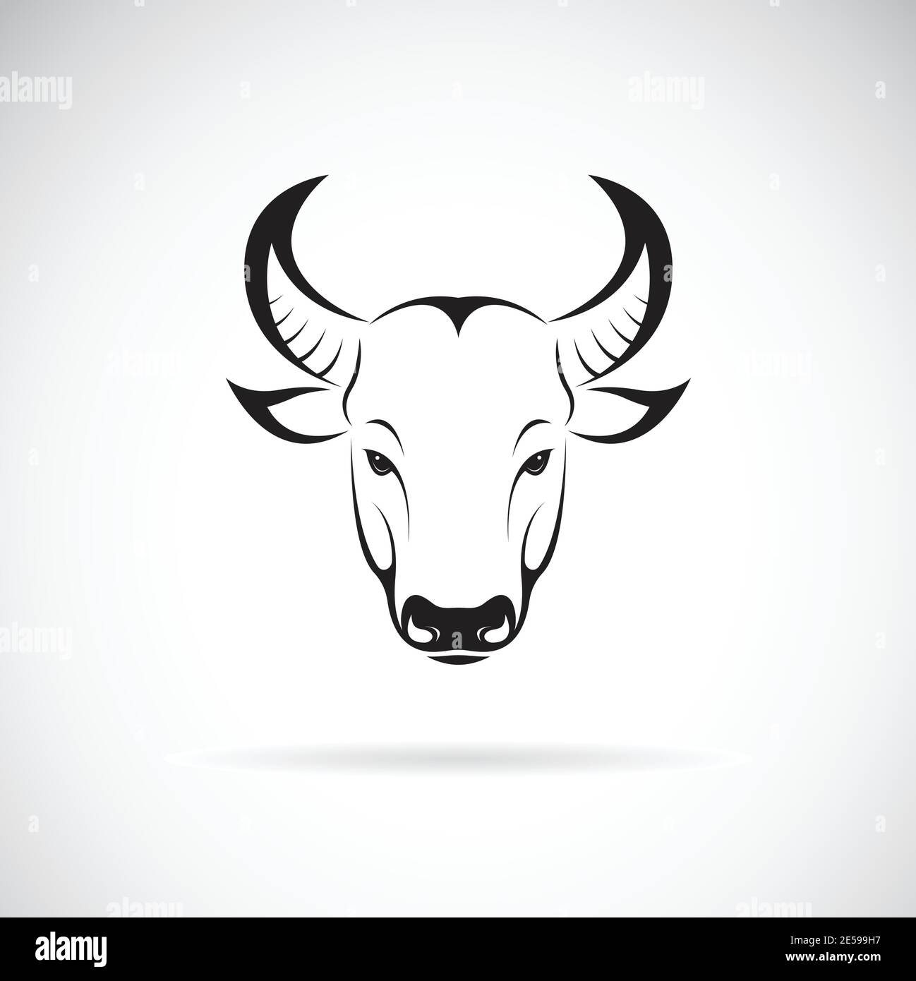 Chief white bull Stock Vector Images - Alamy
