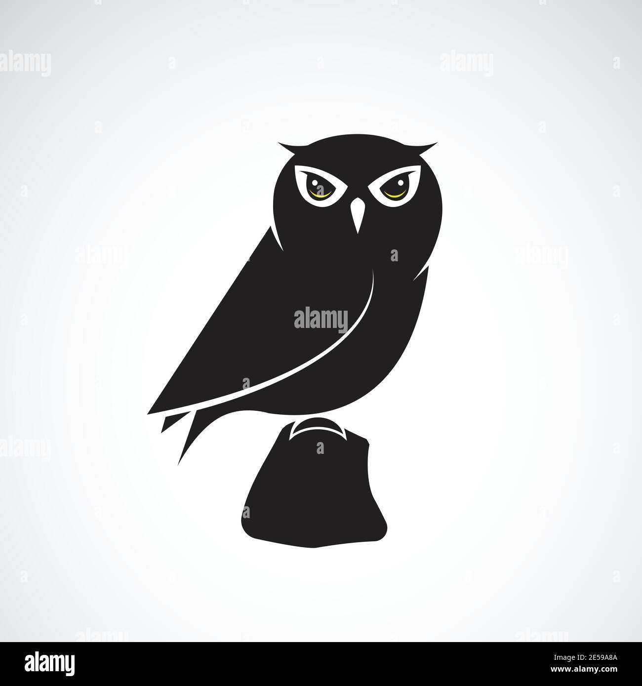 Vector of an owl design on white background. Easy editable layered ...