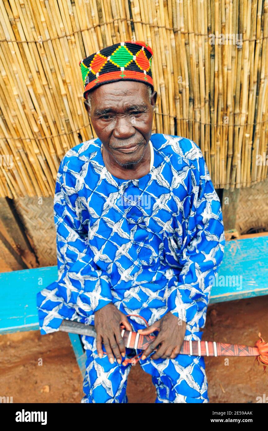 Portrait of a Burkinabe man taken in Ouagadougou, Burkina Faso Stock ...