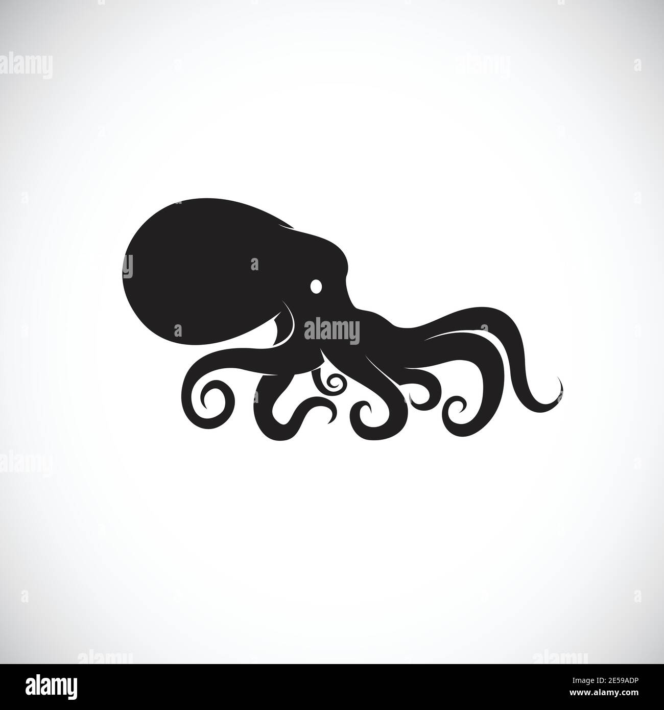 Vector of an octopus on white background. Easy editable layered vector ...