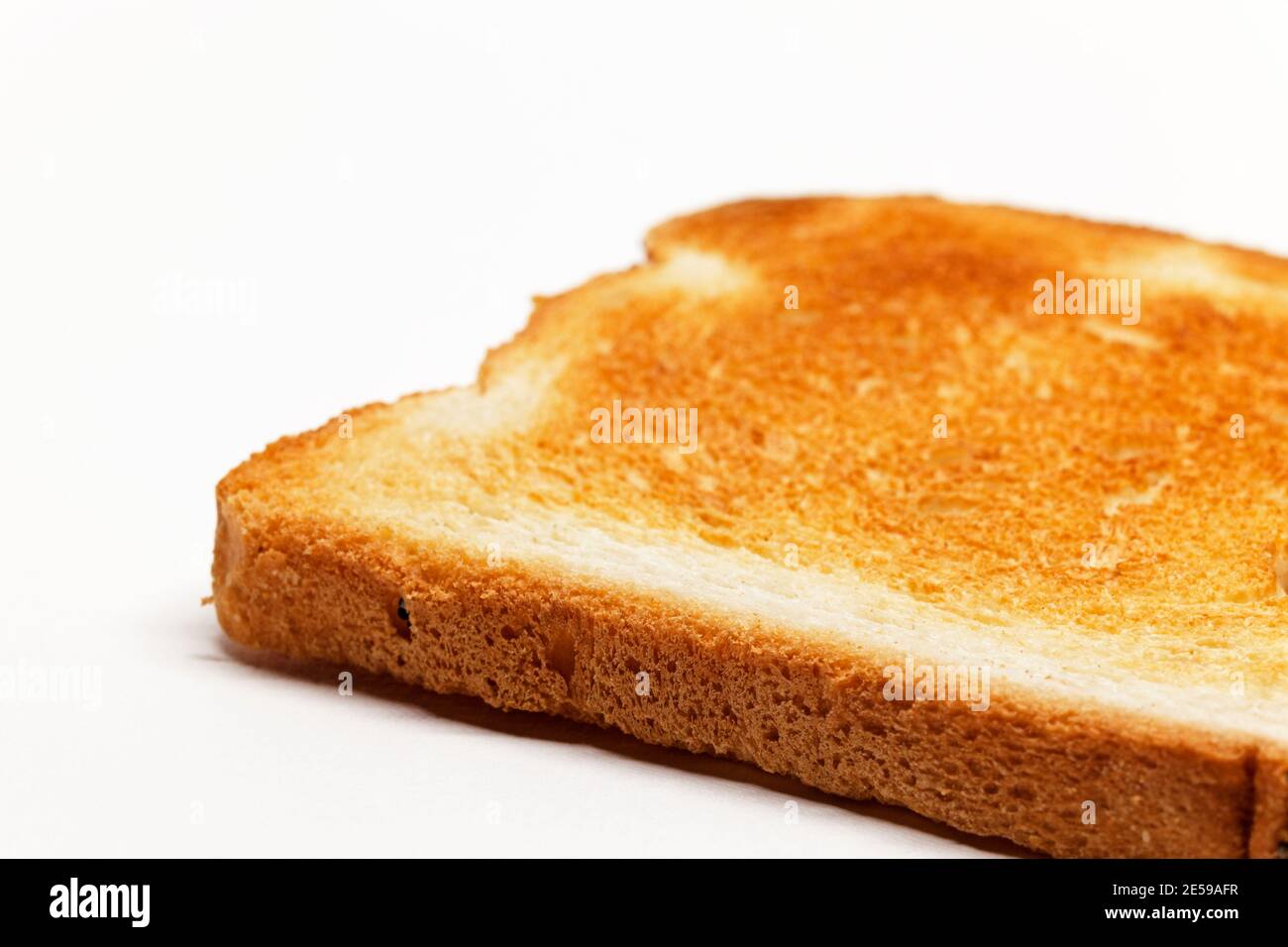 a toast on a white background Stock Photo - Alamy