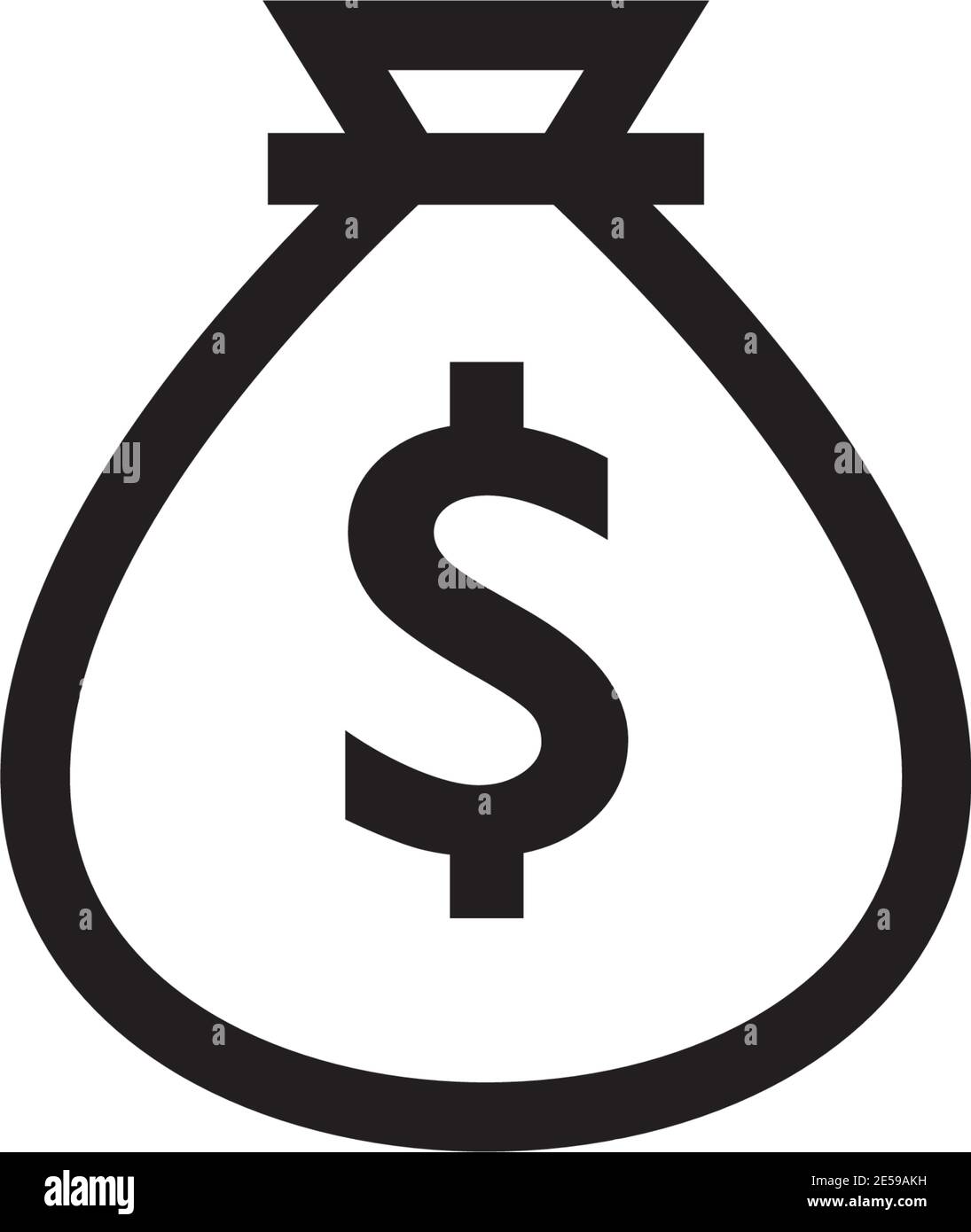 Dollar currency icon logo design inspiration vector template Stock ...