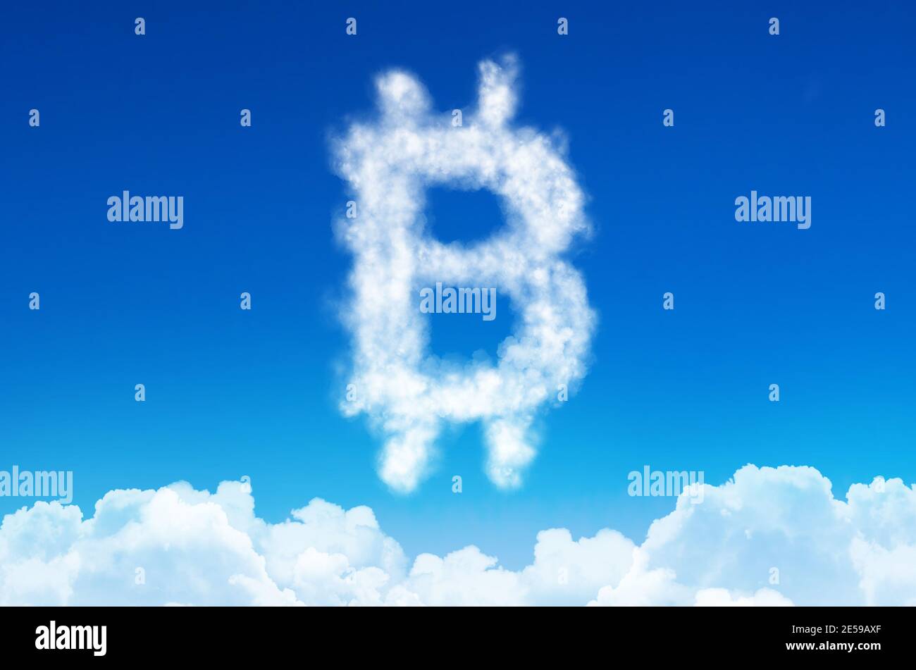 Bitcoin against the sky hi-res stock photography and images - Alamy