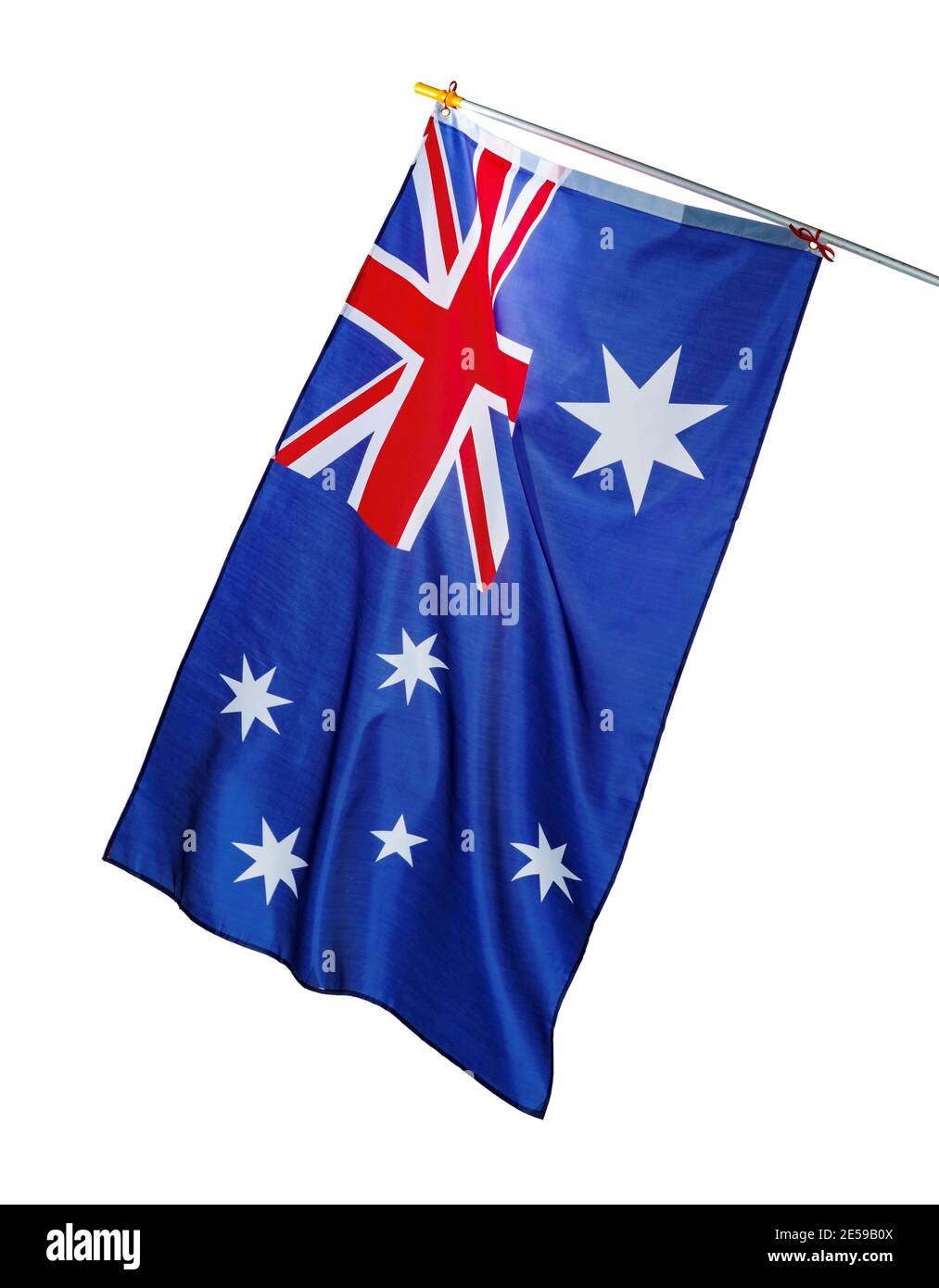 National flag of Australia isolated on white background Stock Photo - Alamy