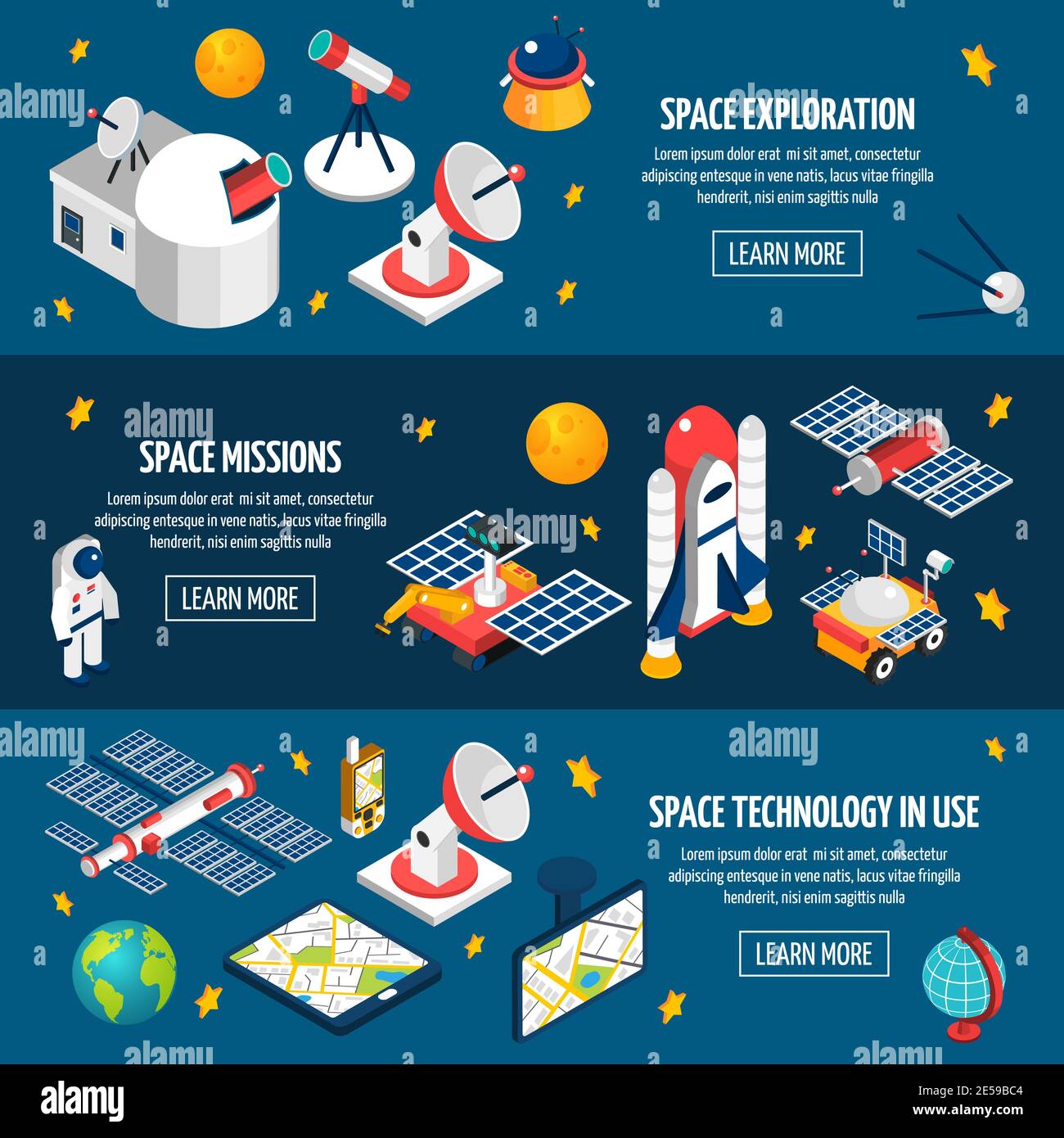 Space frontier exploration Stock Vector Images - Alamy