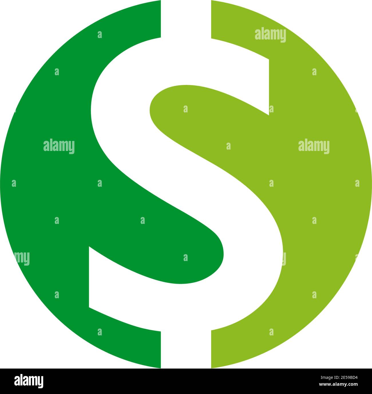 Dollar currency icon logo design inspiration vector template Stock ...