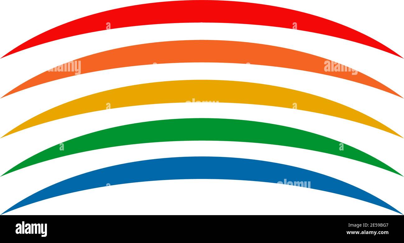 Rainbow icon logo design vector template Stock Vector Image & Art - Alamy