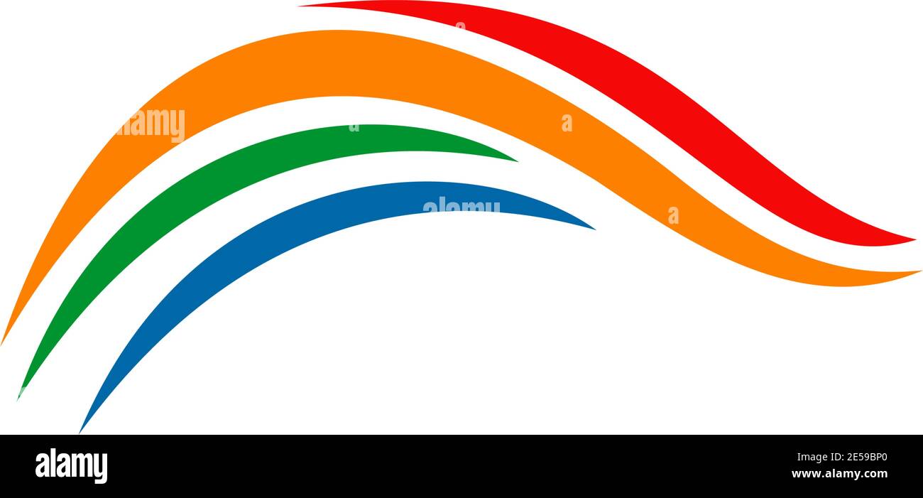 Rainbow icon logo design vector template Stock Vector Image & Art - Alamy