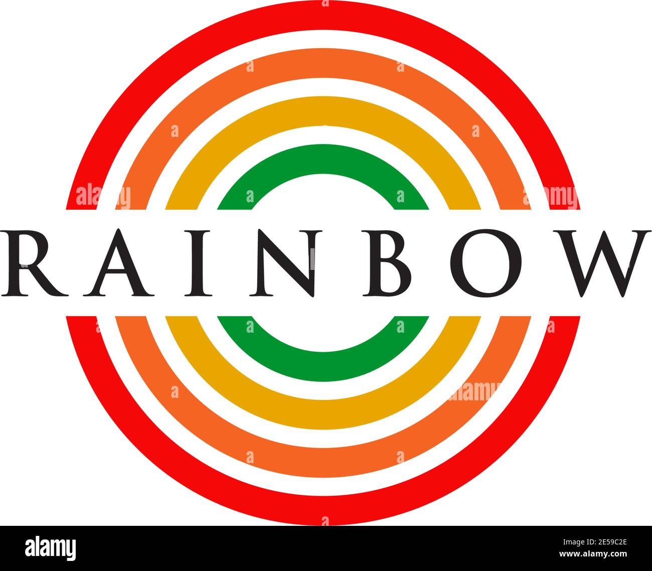 Rainbow icon logo design vector template Stock Vector Image & Art - Alamy