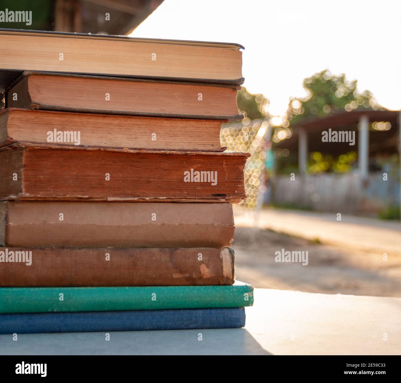 Books outdoor hi-res stock photography and images - Alamy
