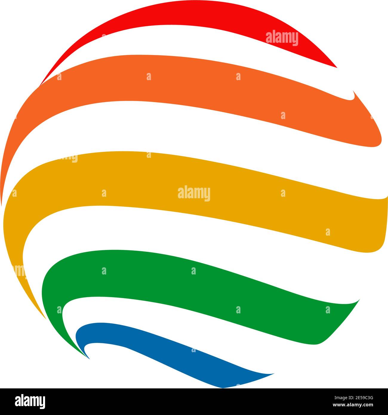 Rainbow icon logo design vector template Stock Vector Image & Art - Alamy